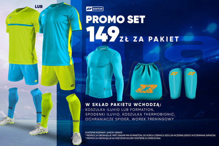Komplet, pakiet piłkarski Zina Promo Set - sklep sportowy KajaSport